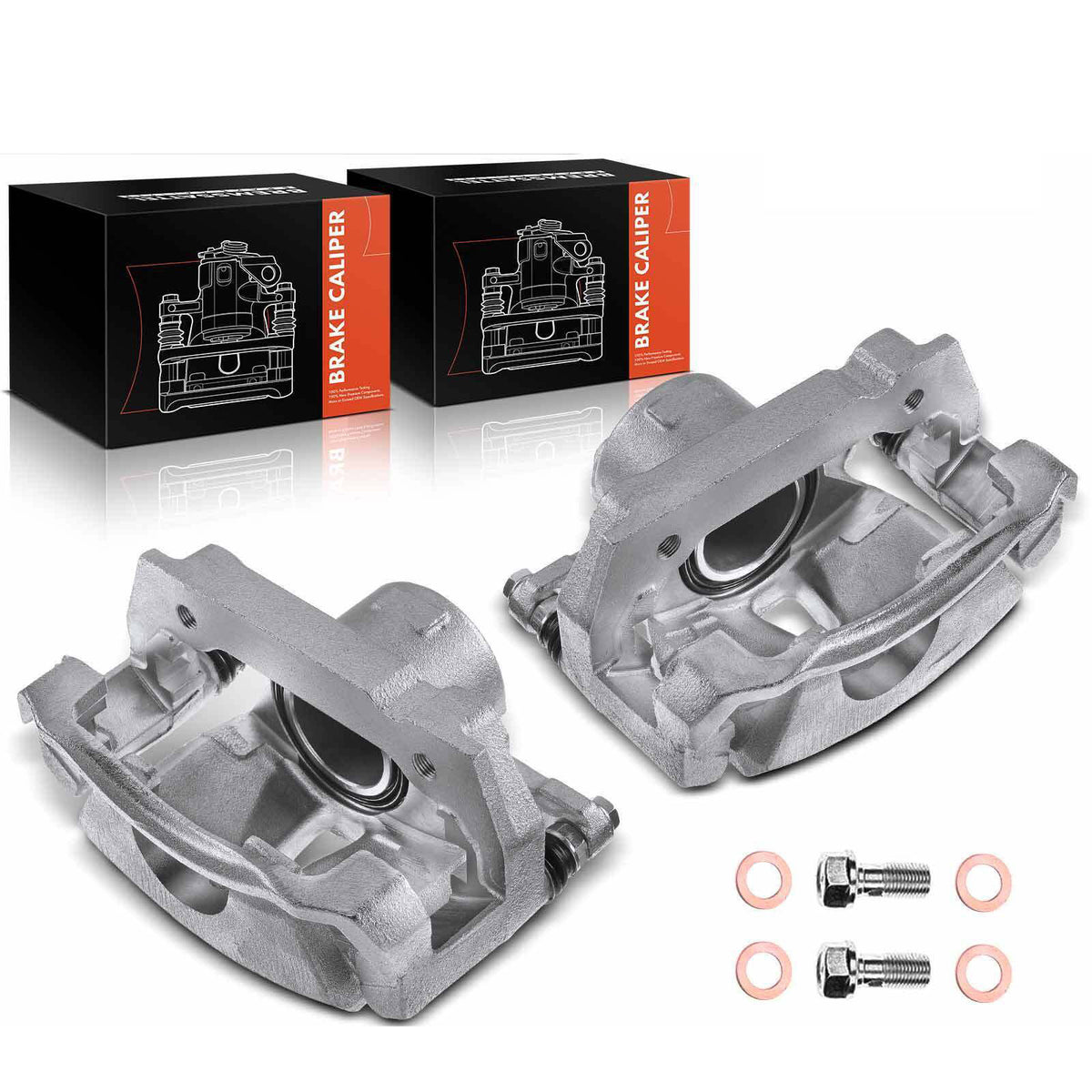 2x Disc Brake Calipers W/ Bracket Steel Piston for Lexus IS250 Front L ...