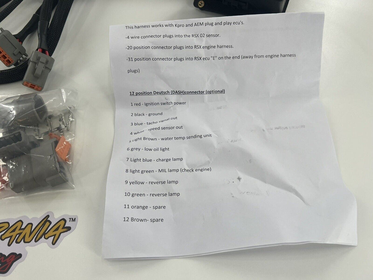 K Series Chassis Adapter Race Relay Fuse Box Lead Harness K20 K24 ...