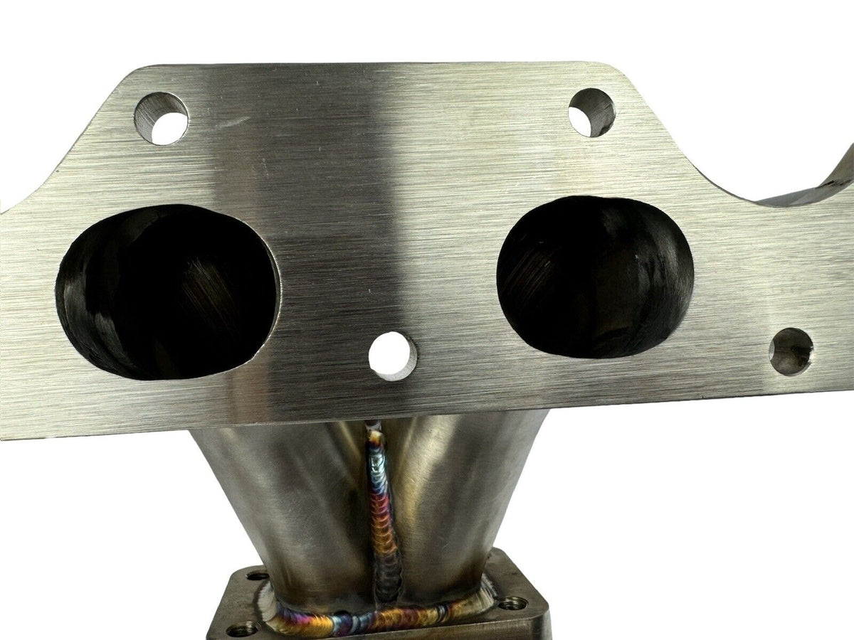 B Series Mini Ramhorn Turbo Manifold T3 Turbine Inlet 44mm V Band Wast ...