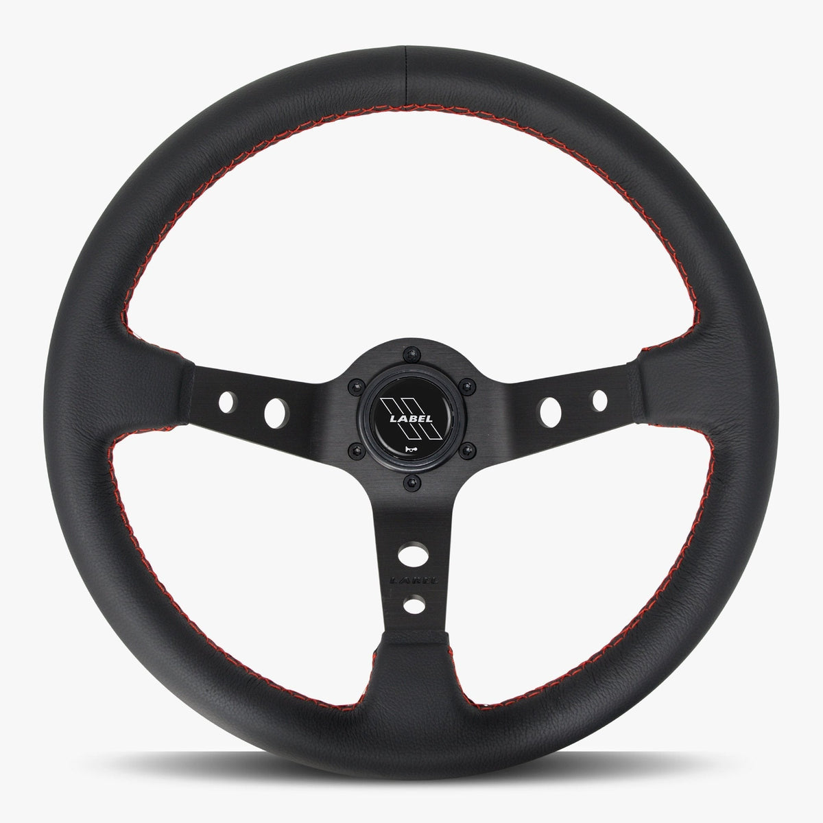 The Daytona | Black Leather | Black Spoke | Red Stitch – Modus Performance