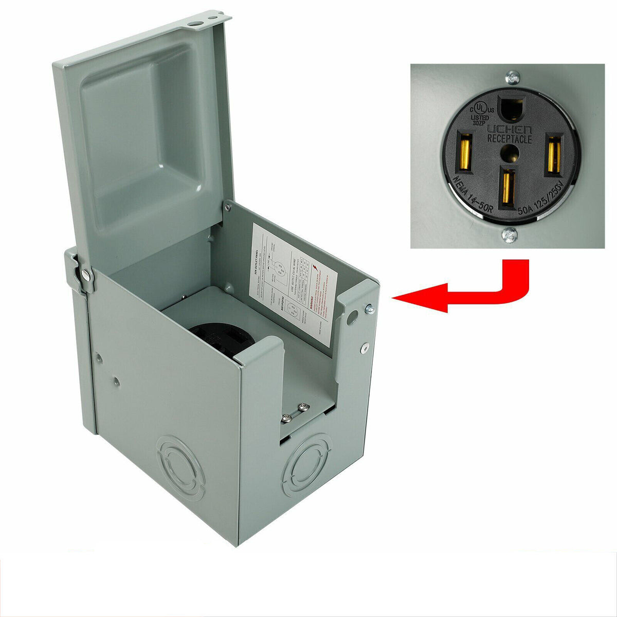 RV Breaker Box - RV Electrical Outlet RV Receptacle 50 Amp RV Outlet B ...