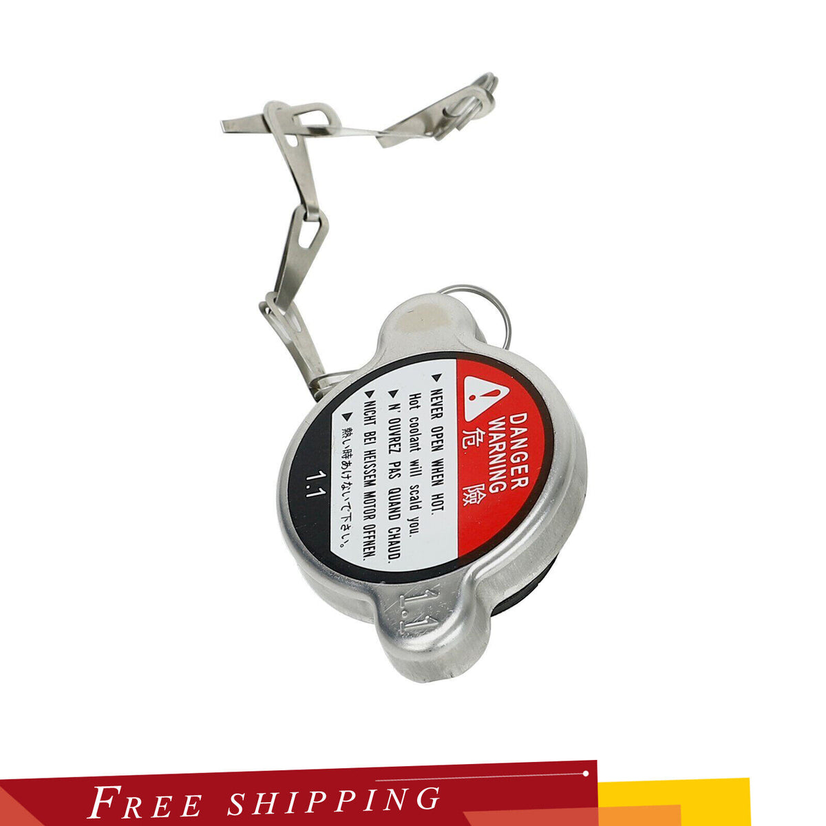 1X Aluminum Radiator Weld On Filler Neck w/ Radiator Cap Kit 32mm / 1 ...