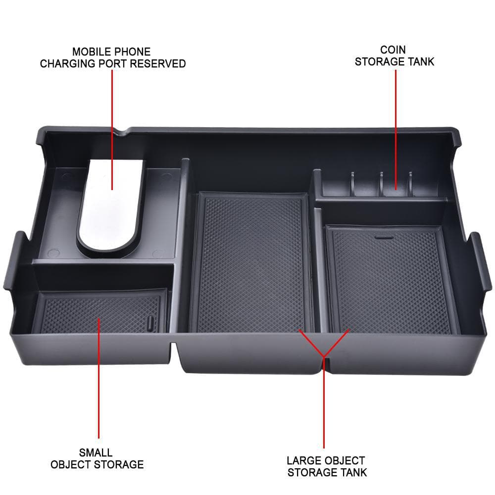 2014-2020 Tundra Center Console Organizer Compatible Armrest Box Secon ...