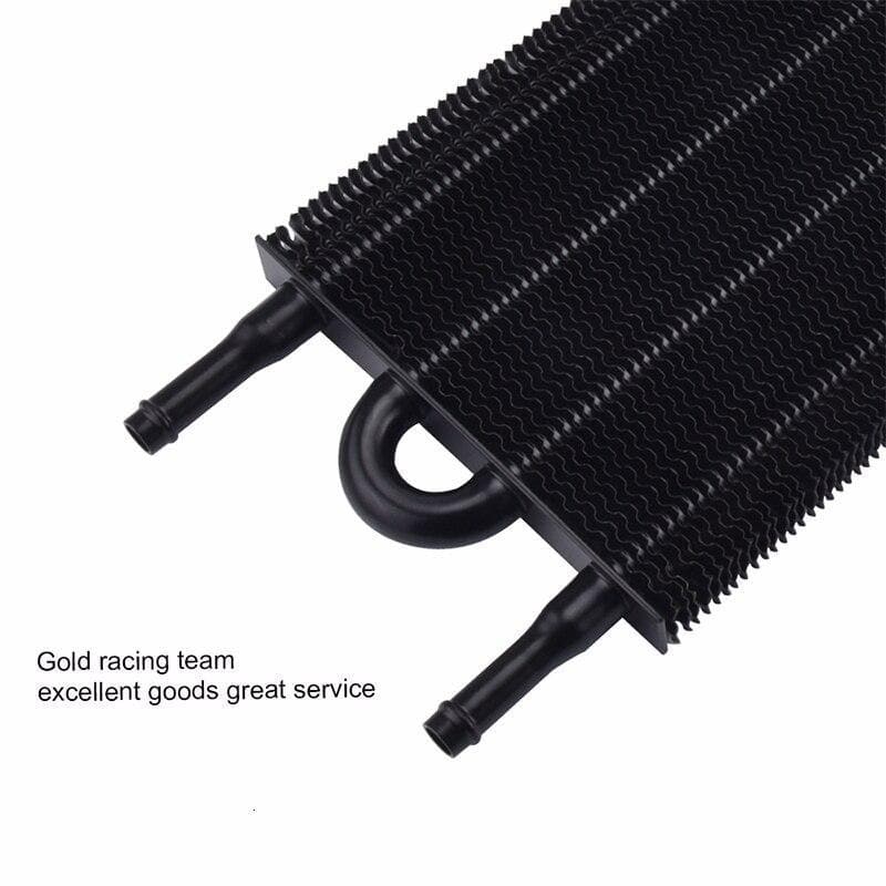 4 Row Universal Aluminum Remote Transmission Oil Cooler Radiator Kit B ...