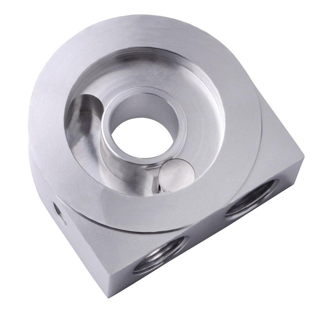 AN10 Aluminum Oil Filter/Cooler Sandwich Block Adapter Gauge Sensor Pl ...