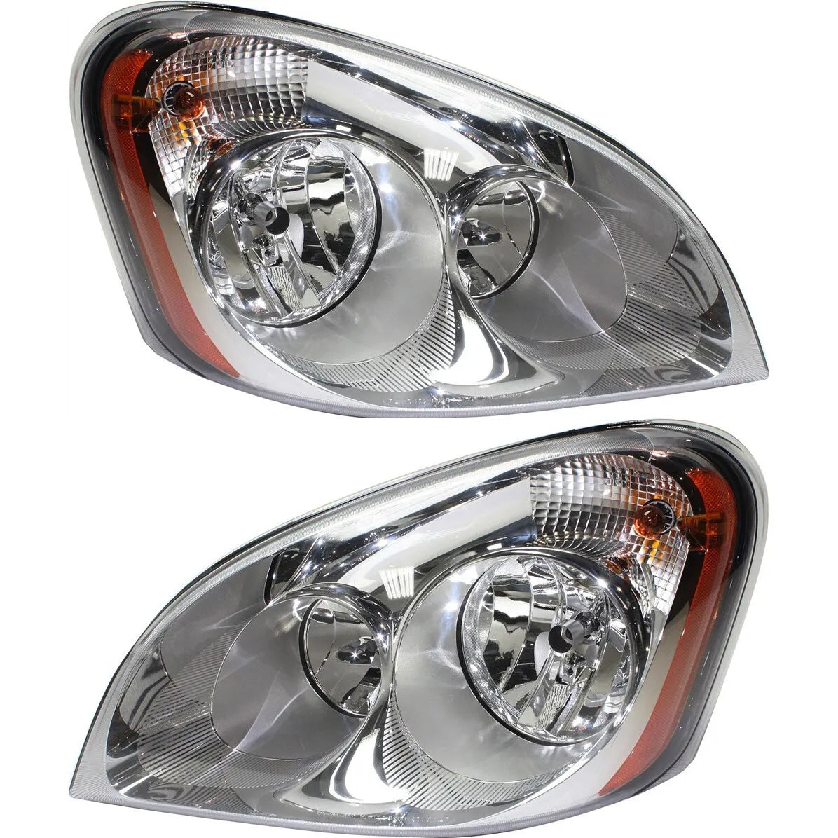Halogen Headlight Lamp Pair Driver & Passenger Set for Freightliner Ca ...