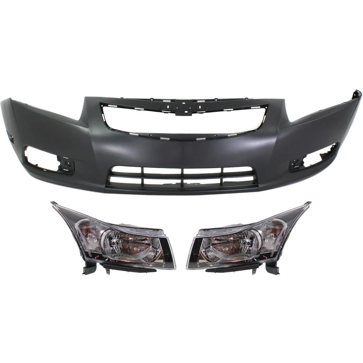 Bumper Cover Kit For 2011-2014 Chevrolet Cruze Front 3 Pieces – Modus ...