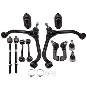 12 Pcs Front Upper Control Inner Outer Tie Rods w/Ball Joints for Jeep ...